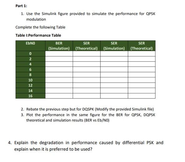 Solved Part 1: 1. Use the Simulink figure provided to | Chegg.com