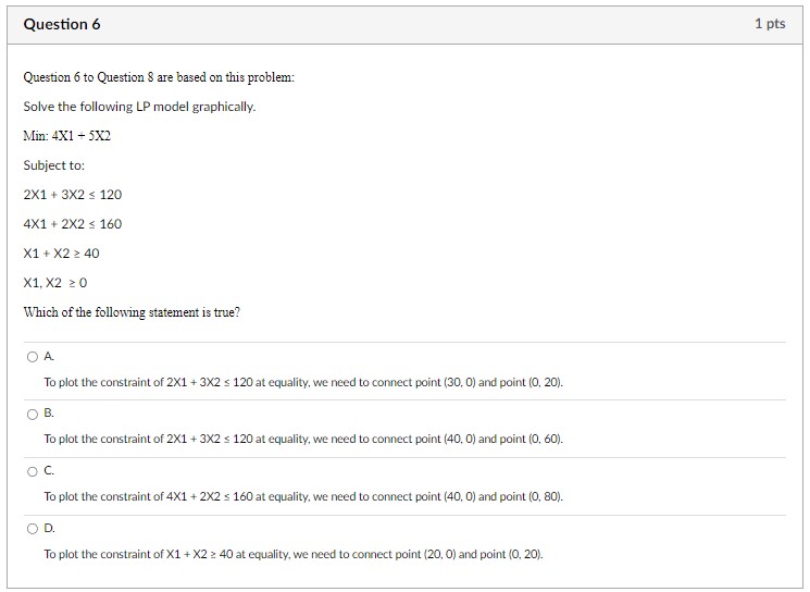 Solved Question 6 To Question 8 Are Based On This Problem: 