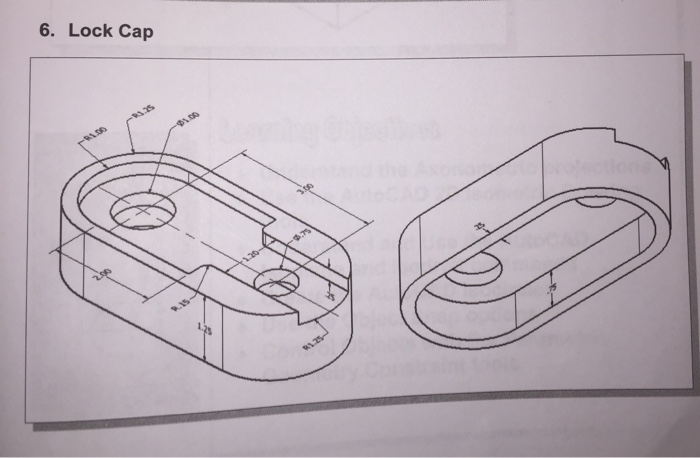 Solved Help on engineering graphic design (Autocad). The | Chegg.com