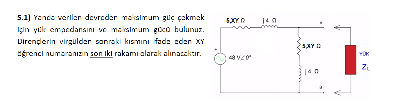 Solved Find the load impedance and maximum power to draw | Chegg.com