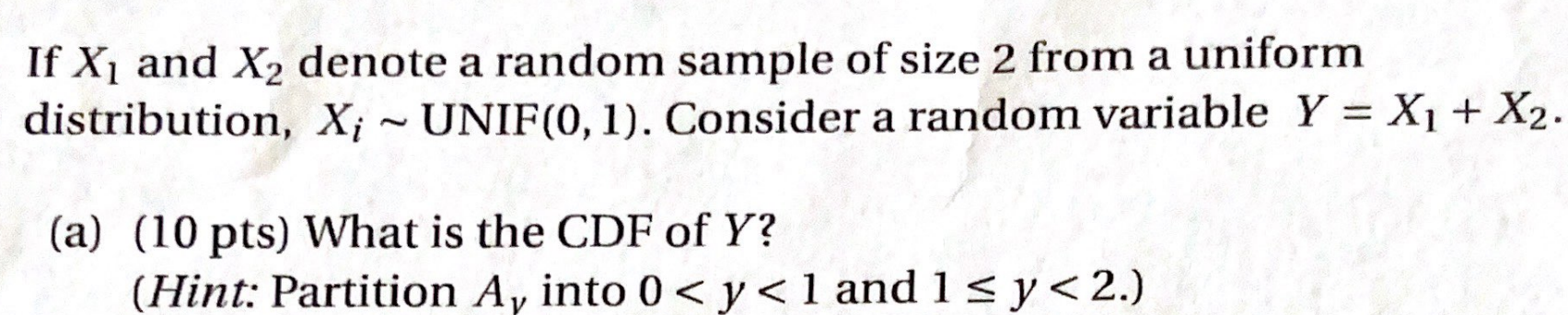 Solved If X1 and X2 denote a random sample of size 2 from a | Chegg.com