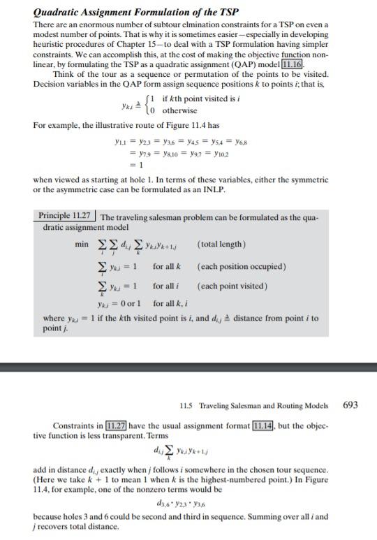 Question: Linearize the quadratic assignment | Chegg.com