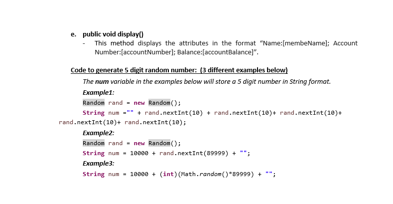 Solved Problems/Assignments – Banking System Create a | Chegg.com