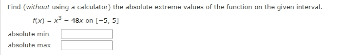 Solved Find (without using a calculator) ﻿the absolute | Chegg.com