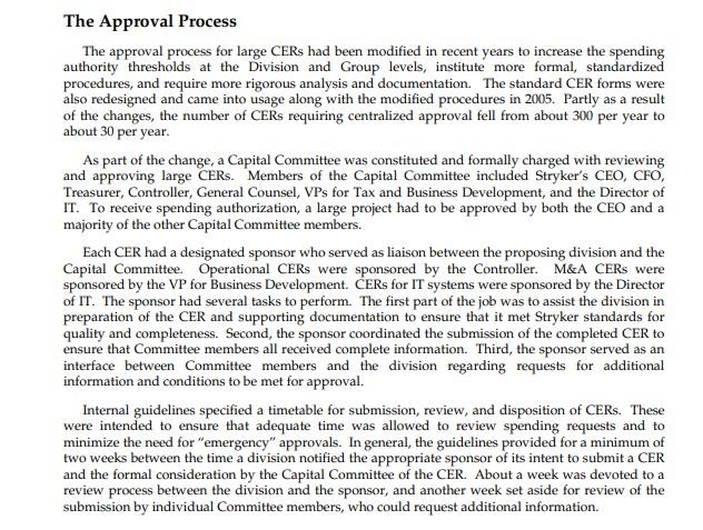 Solved The Approval Process The approval process for large | Chegg.com