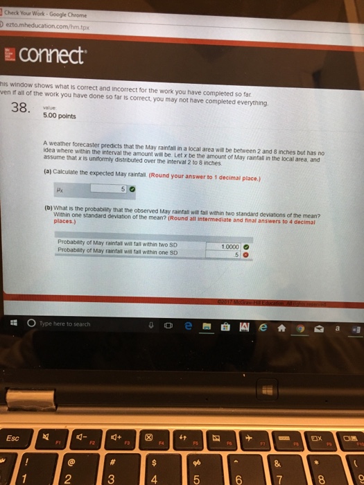 Solved Check Your Work-Google Chrome connect his window | Chegg.com