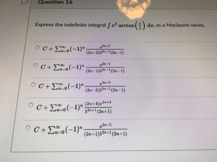 Solved Express the indefinite integral integral x^3 arctan | Chegg.com