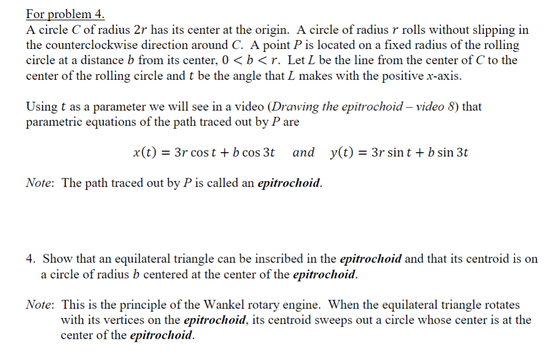 Solved For problem 4.A circle C ﻿of radius 2r ﻿has its | Chegg.com