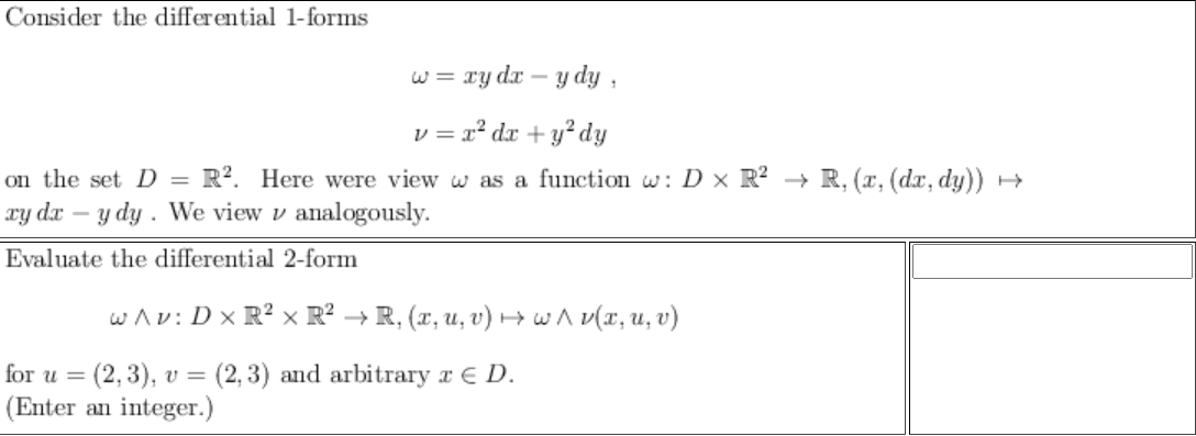Solved Consider the differential 1-forms w= xy dx - y dy V | Chegg.com