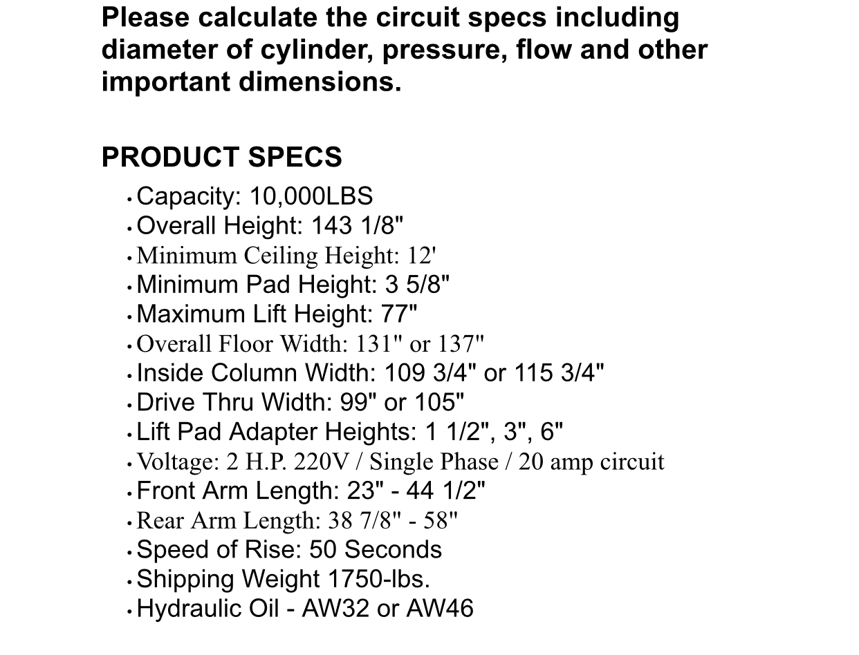 Solved Please calculate the circuit specs including diameter | Chegg.com