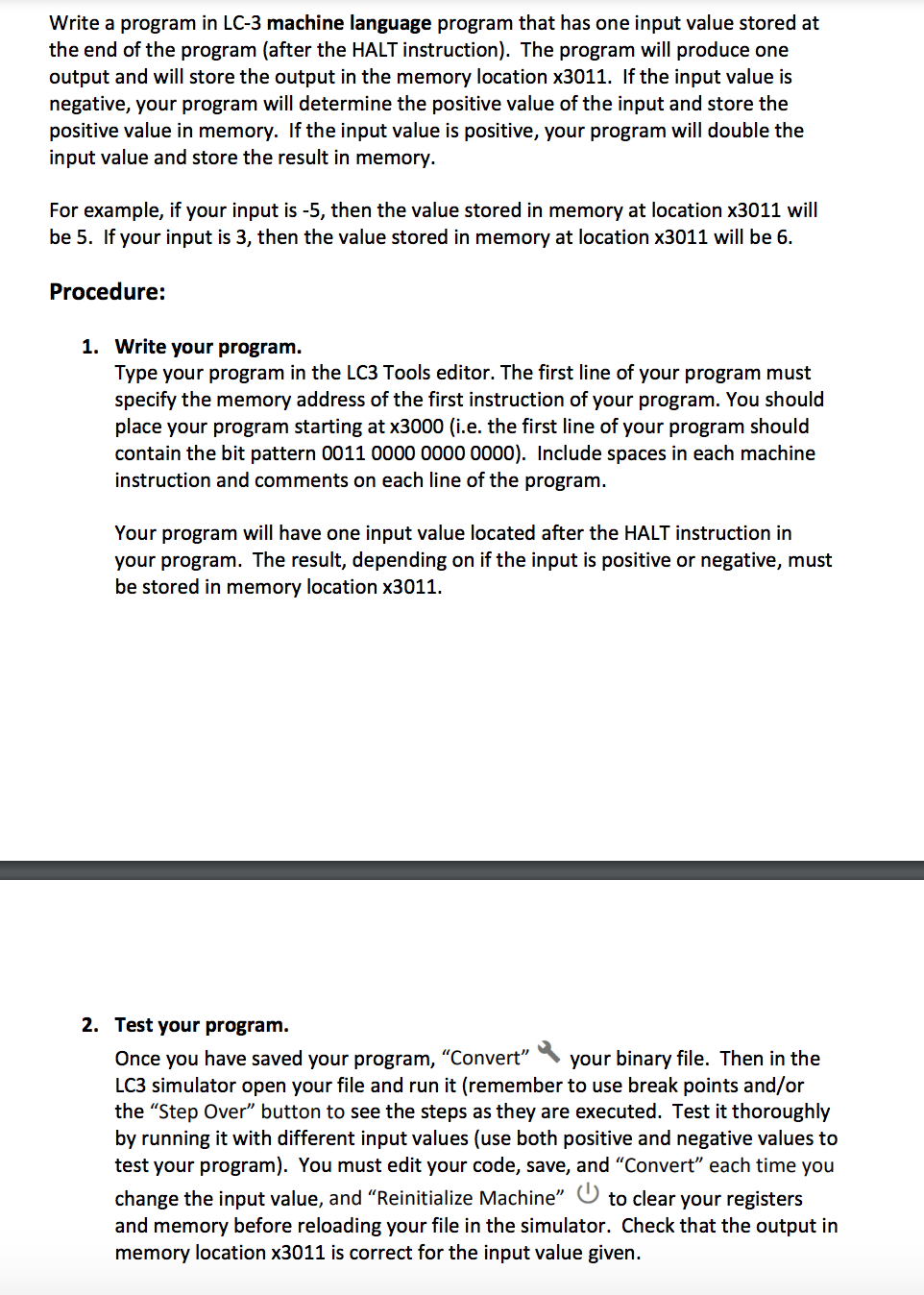 Solved Write a program in LC-3 machine language program that | Chegg.com