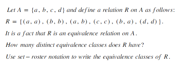 Solved Let A={a,b,c,d} and define a relation R on A as | Chegg.com