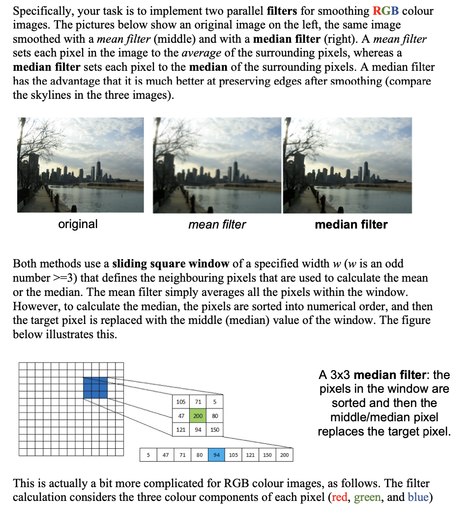 Solved Specifically, your task is to implement two parallel | Chegg.com