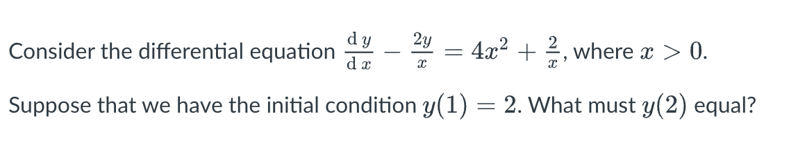 Solved Consider the differential equation | Chegg.com