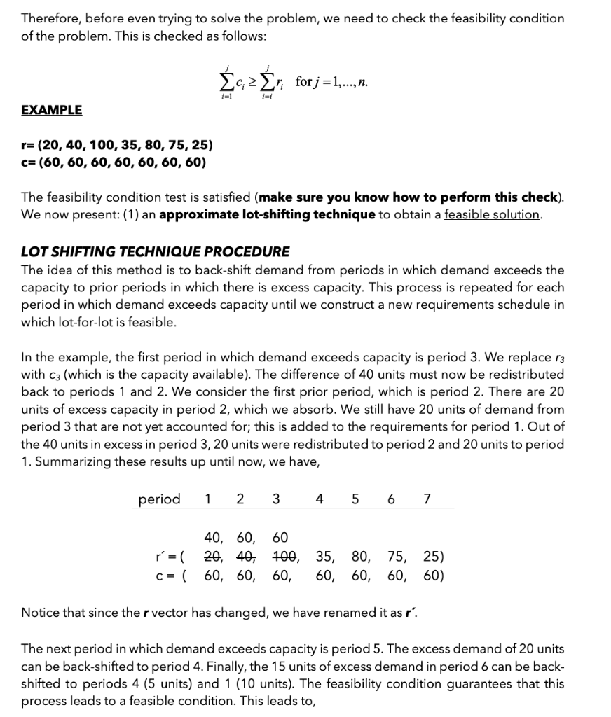There exist some other heuristic algorithms for lot | Chegg.com