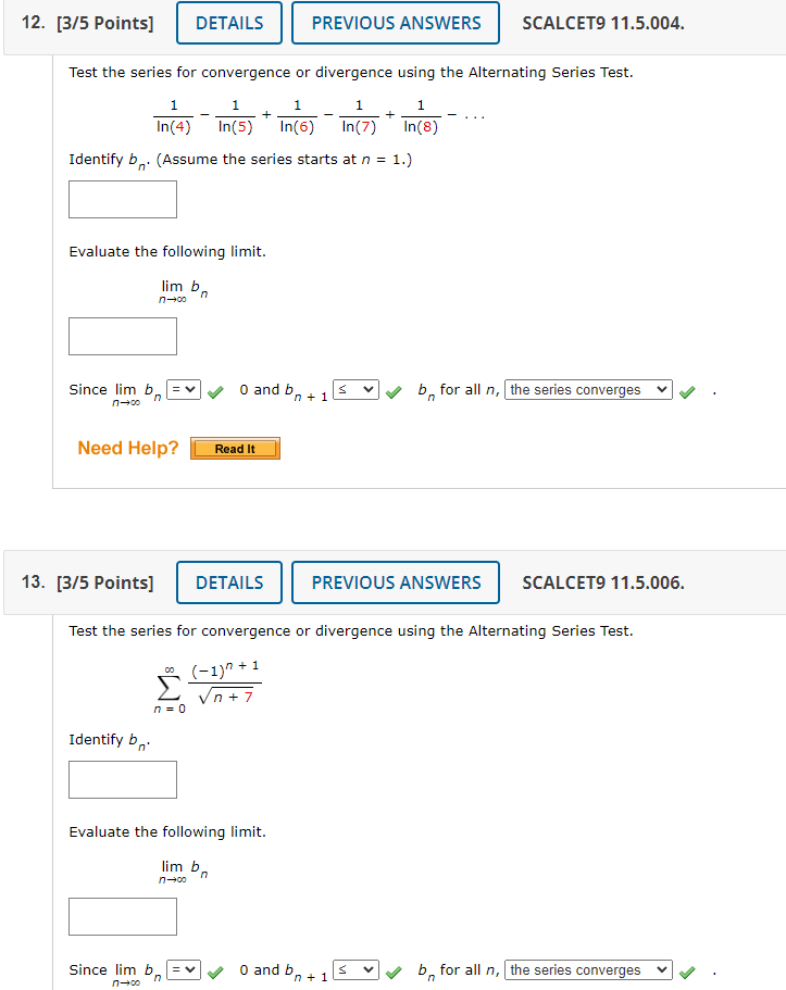 Solved 12. [3/5 points) DETAILS PREVIOUS ANSWERS SCALCET9 | Chegg.com