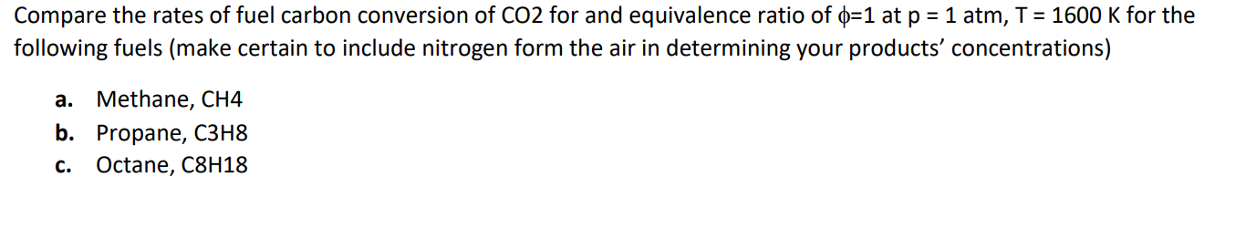 Solved 1. Using the single-step global mechanism for | Chegg.com