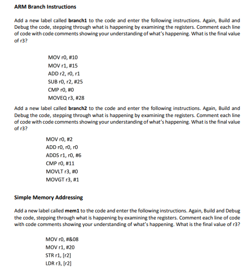 Solved Note: when asked to add comments the following | Chegg.com