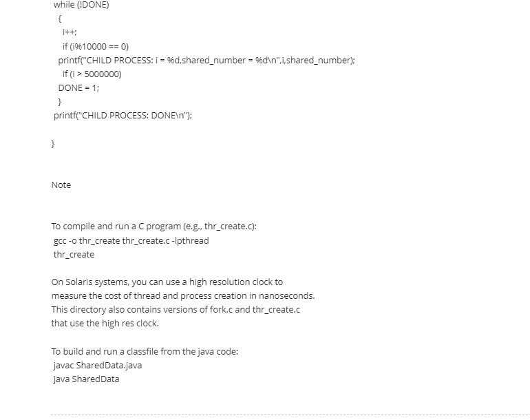 Solved Q2. Processes vs Threads Study the two programs | Chegg.com