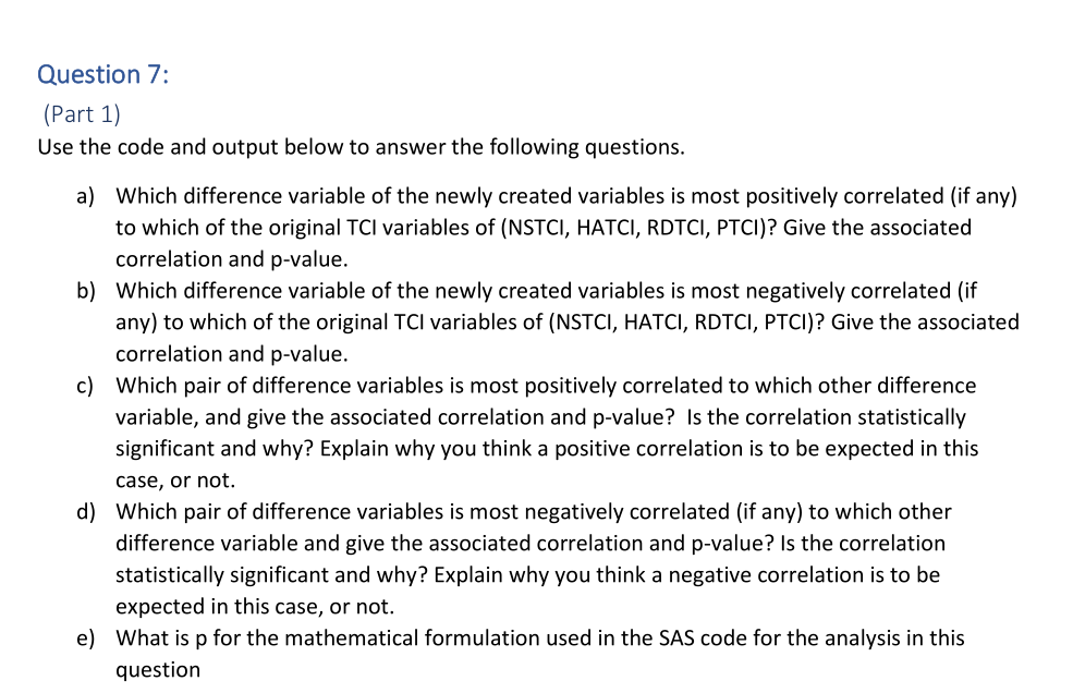 Solved (Part 1) Use the code and output below to answer the | Chegg.com