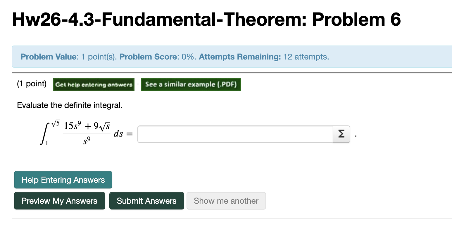 Solved Hw26-4.3-Fundamental-Theorem: Problem 6 Problem | Chegg.com