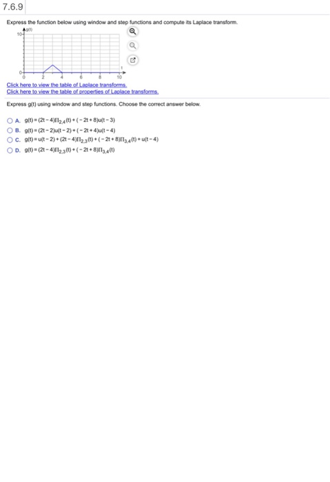Solved 7.6.9 Express the function below using window and | Chegg.com