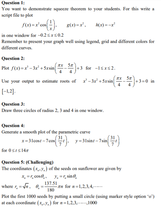 Solved USE MATLAB | Chegg.com
