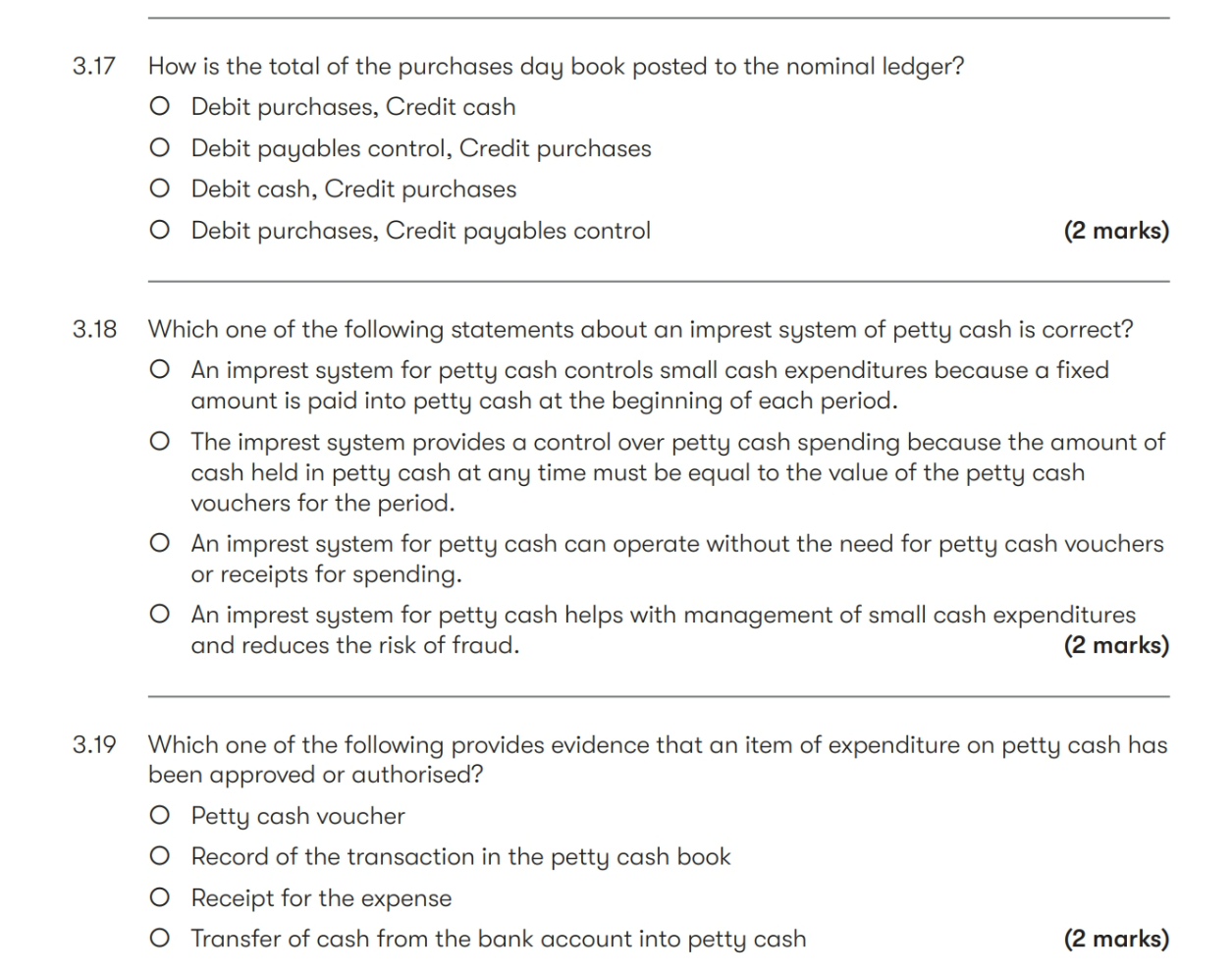 Solved 3.17 How is the total of the purchases day book | Chegg.com