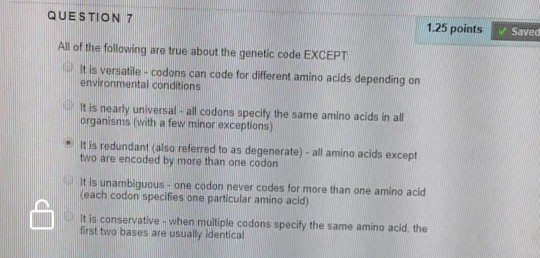 Solved 1.25 points QUESTION 7 Saved All of the following are | Chegg.com