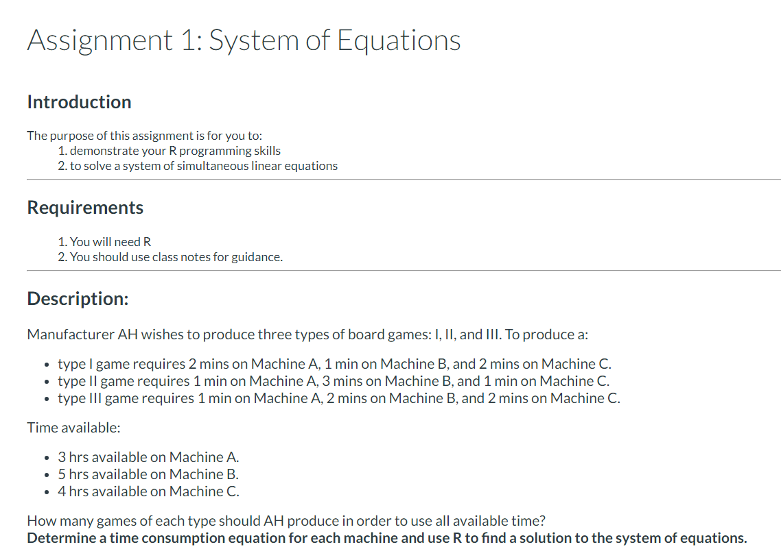 Solved Description:Manufacturer AH wishes to produce three | Chegg.com