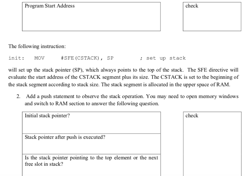 MSP430 Assembly Programming Intermediate Memory Map, | Chegg.com MSP430 Assembly Programming Intermediate Memory Map, | Chegg.com