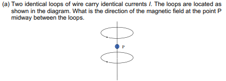 Solved (a) Two identical loops of wire carry identical | Chegg.com