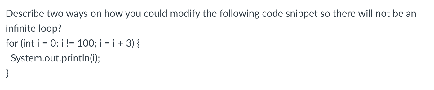 Solved Describe two ways on how you could modify the | Chegg.com