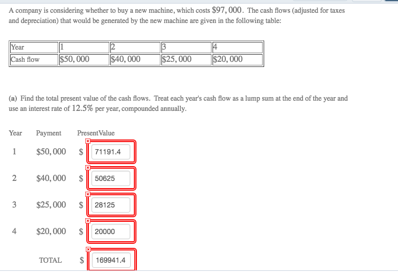 Solved A company is considering whether to buy a new | Chegg.com