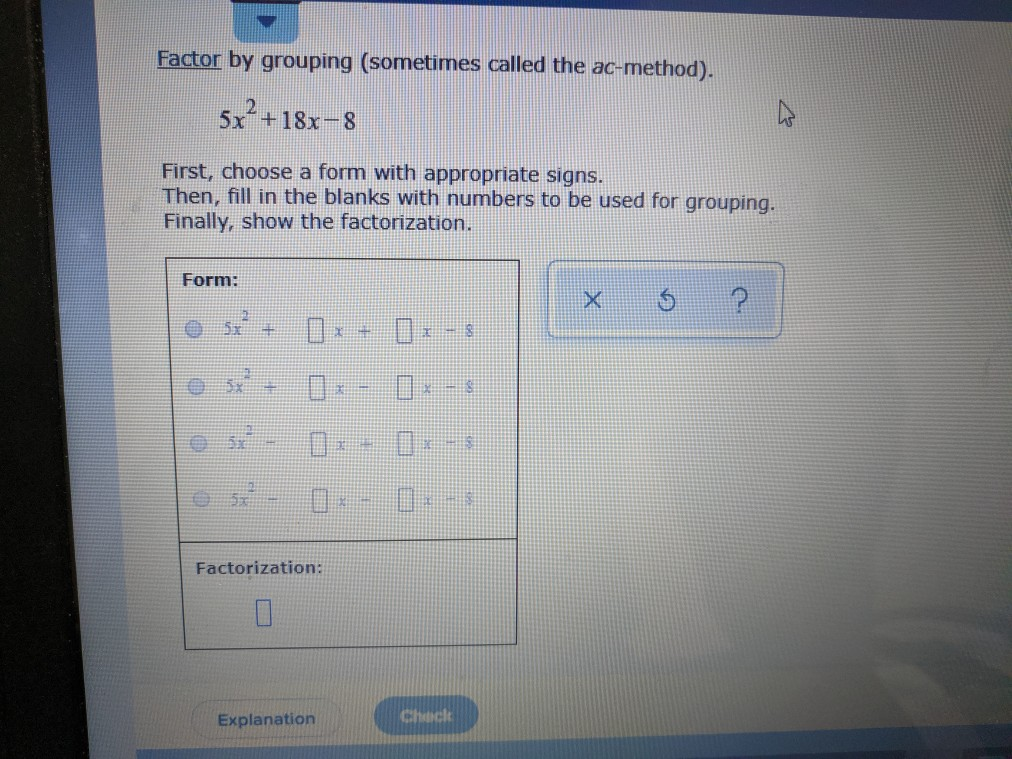 Solved Factor by grouping (sometimes called the ac-method). | Chegg.com