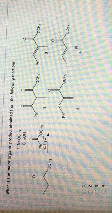 Solved What is the major organic product obtained from the | Chegg.com