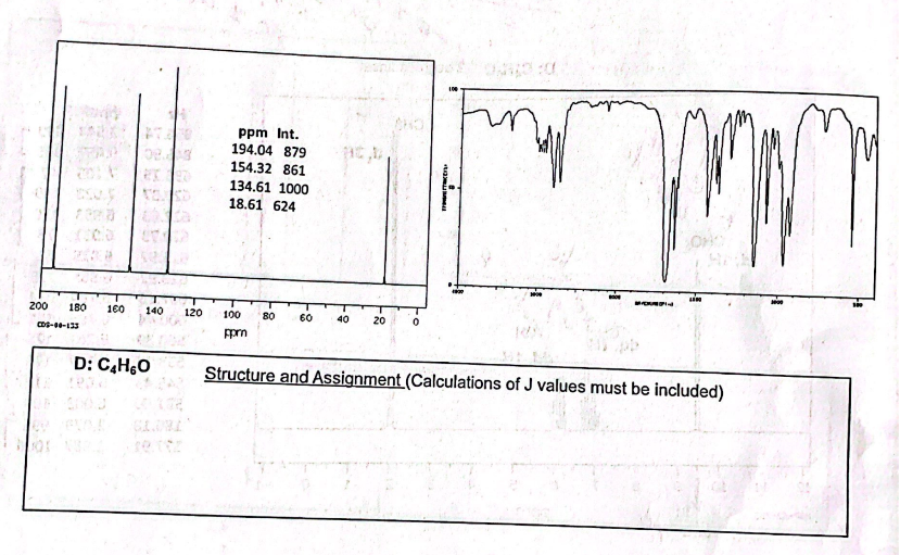 Solved NMR Based on the image below, please determine a) | Chegg.com