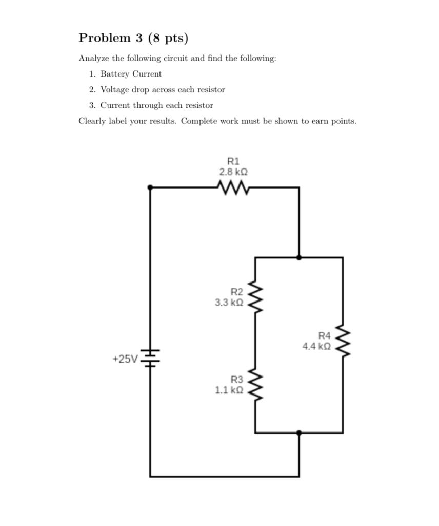 Solved Analyze the following circuit and find the | Chegg.com