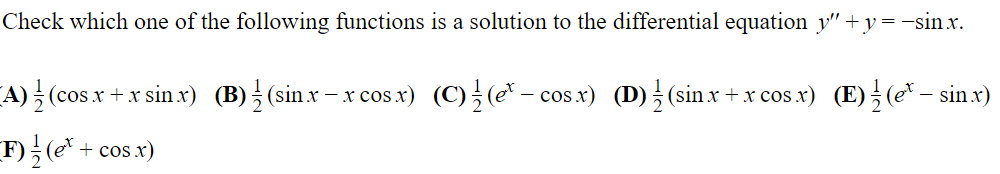 Solved Check which one of the following functions is a | Chegg.com