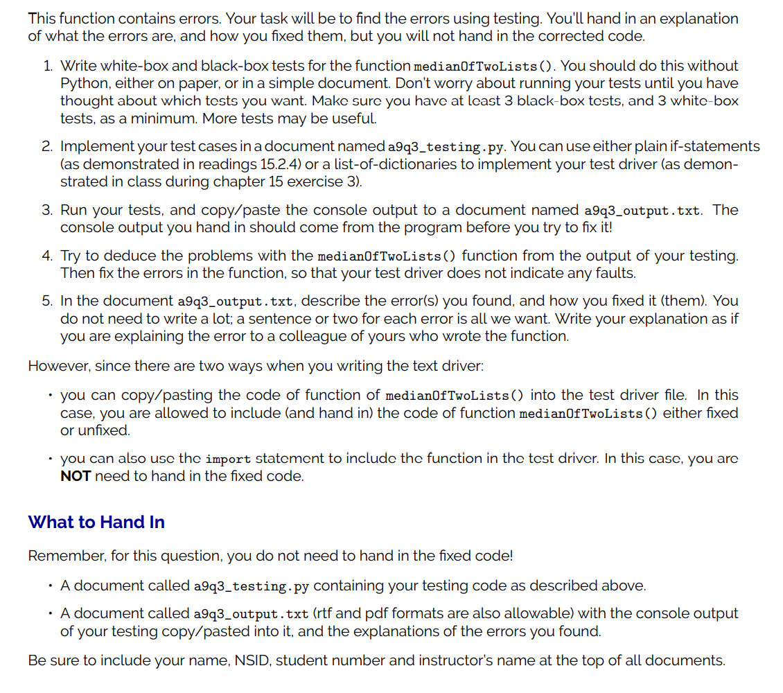 Solved Purpose: More practice writing test-cases and | Chegg.com