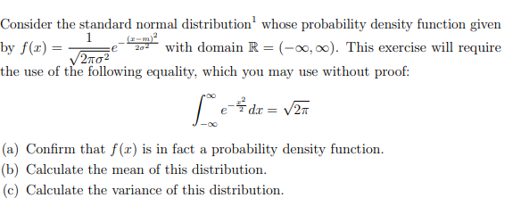 Solved Given a random variable X with probability density | Chegg.com