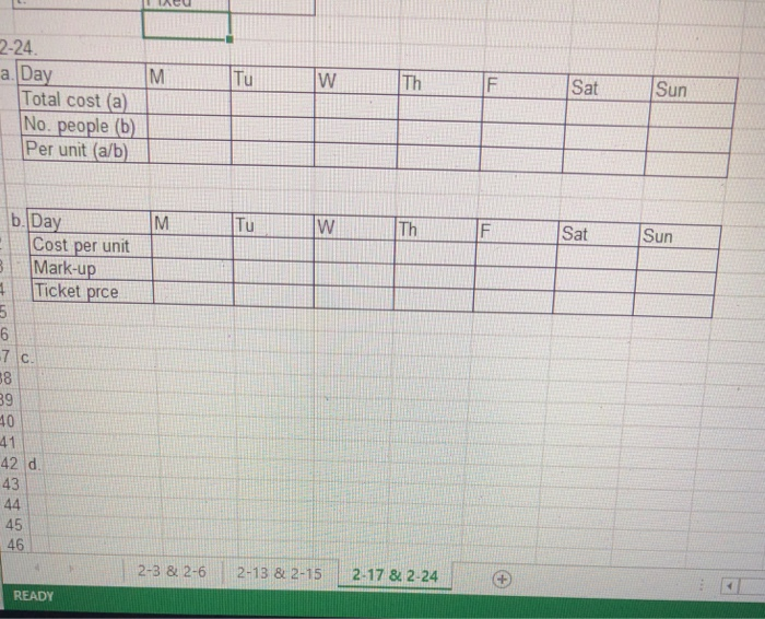 Solved Problem 2-24A Selecting the appropriate time period | Chegg.com