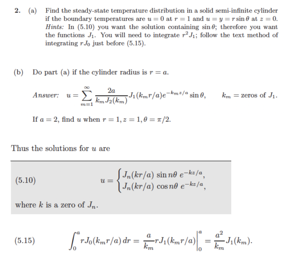 Solved ս 2. (a) Find the steady-state temperature | Chegg.com