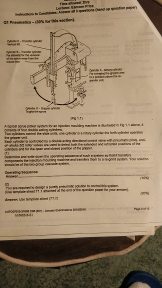 Time allowed 2hrs Lecturer: Eamonn Price Instructions | Chegg.com