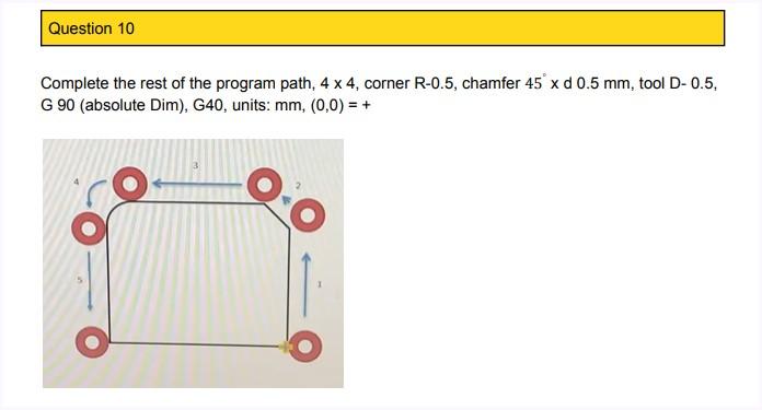 Solved Complete the rest of the program path, 4×4, corner R- | Chegg.com