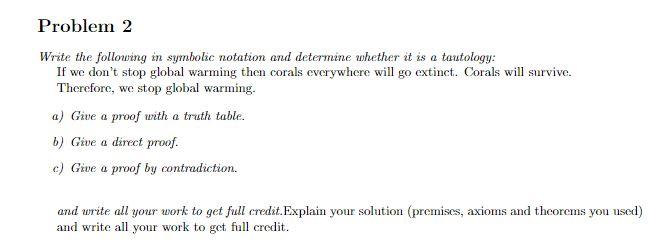 Solved Write the following in symbolsc notation and | Chegg.com