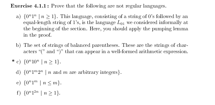 Solved Exercise 4.1.1: Prove that the following are not | Chegg.com