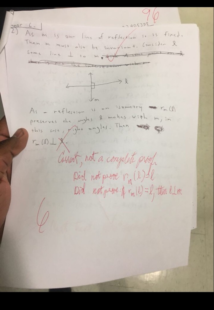 Solved 2. Show that the lines invariant under a reflection | Chegg.com