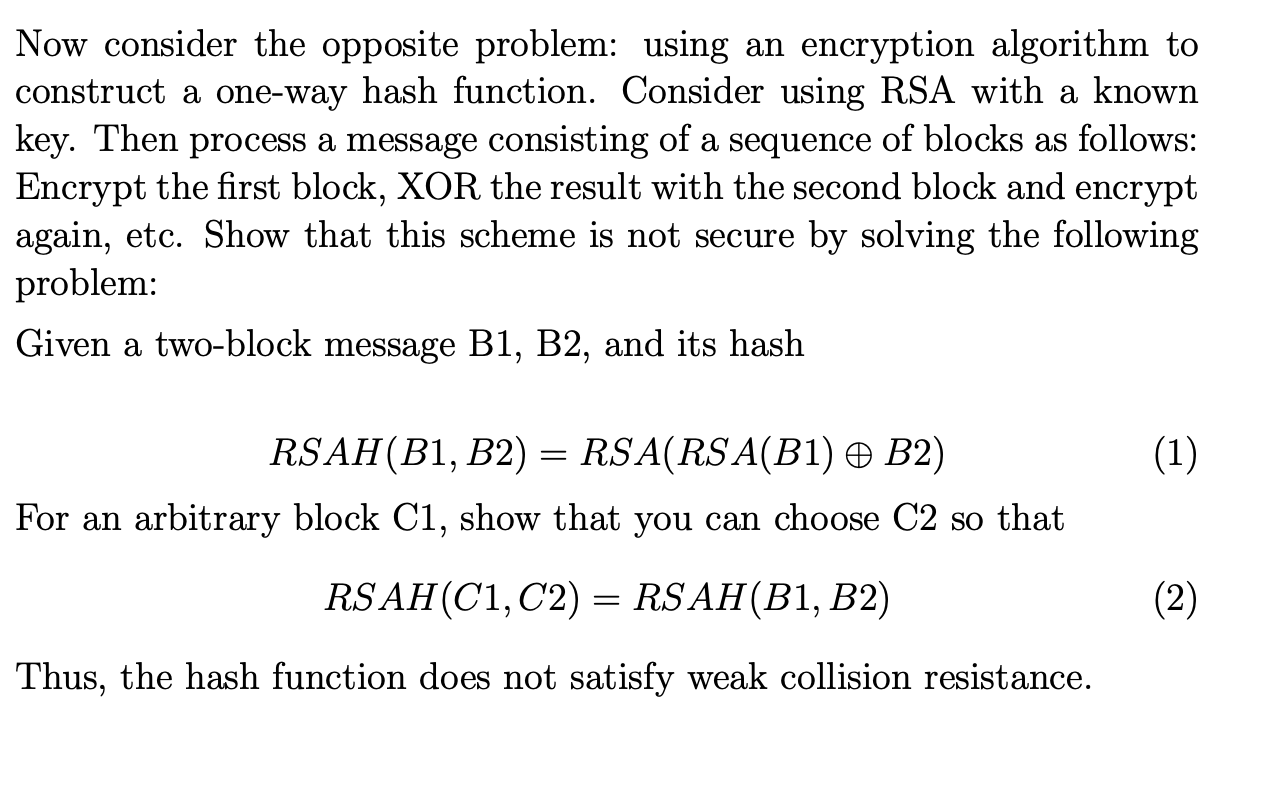 Solved Now Consider The Opposite Problem Using An 