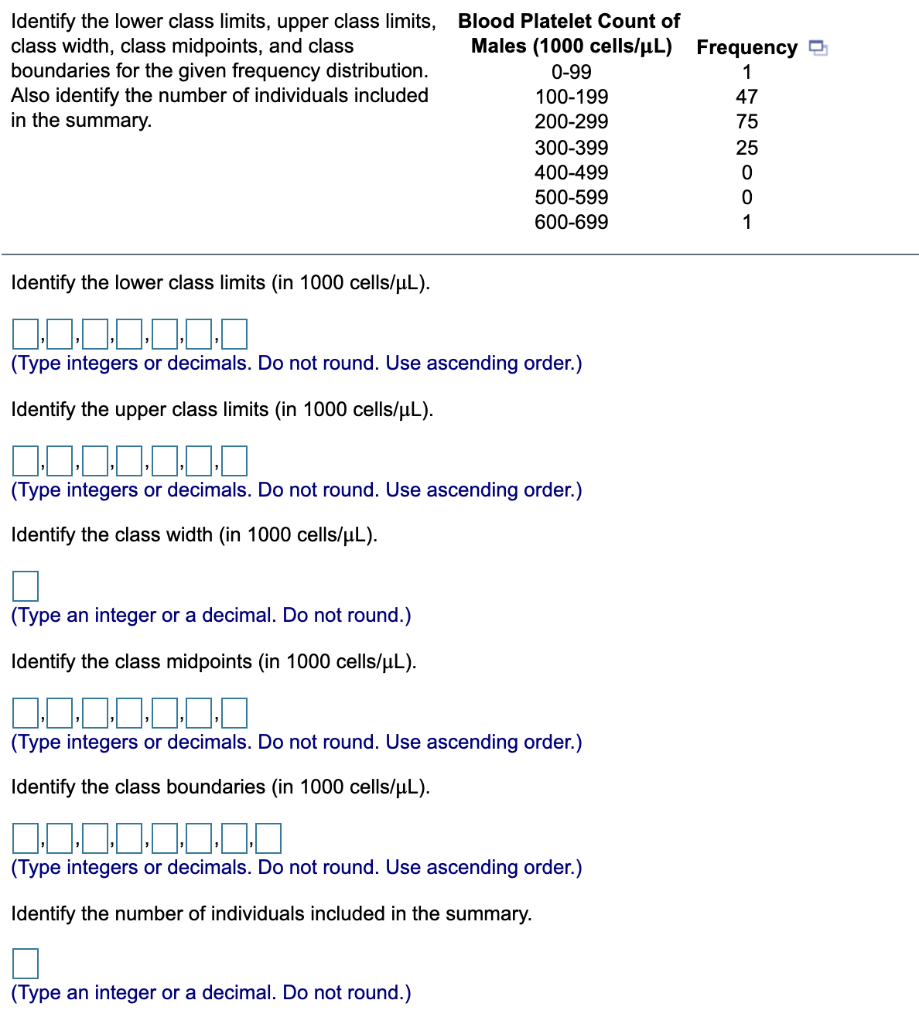 Solved The last digit of the heights of 60 statistics | Chegg.com